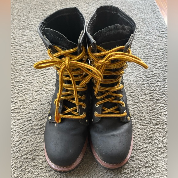 Ad Tec | Shoes | Guc Ad Tec Womens Leather 9black Logger Work Boots ...